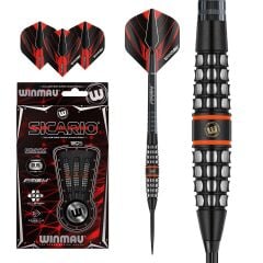 Winmau Sicario Onyx %90 Tungsten 25gr Çelik Uçlu Dart Oku